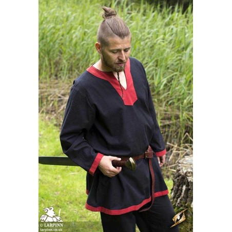 Guy Tunic - Black - LARP, Cosplay and Theater Costume