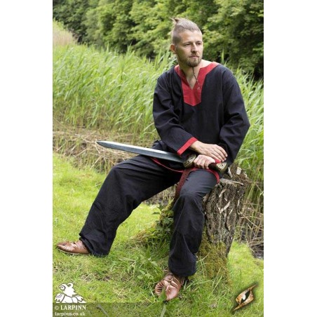 Guy Tunic - Black - LARP, Cosplay and Theater Costume