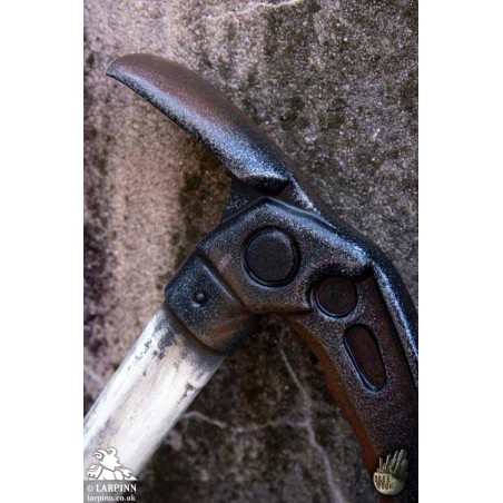 Ice Axe - White - 24IN - LARP - Modern Pick Axe - Costume Weapon