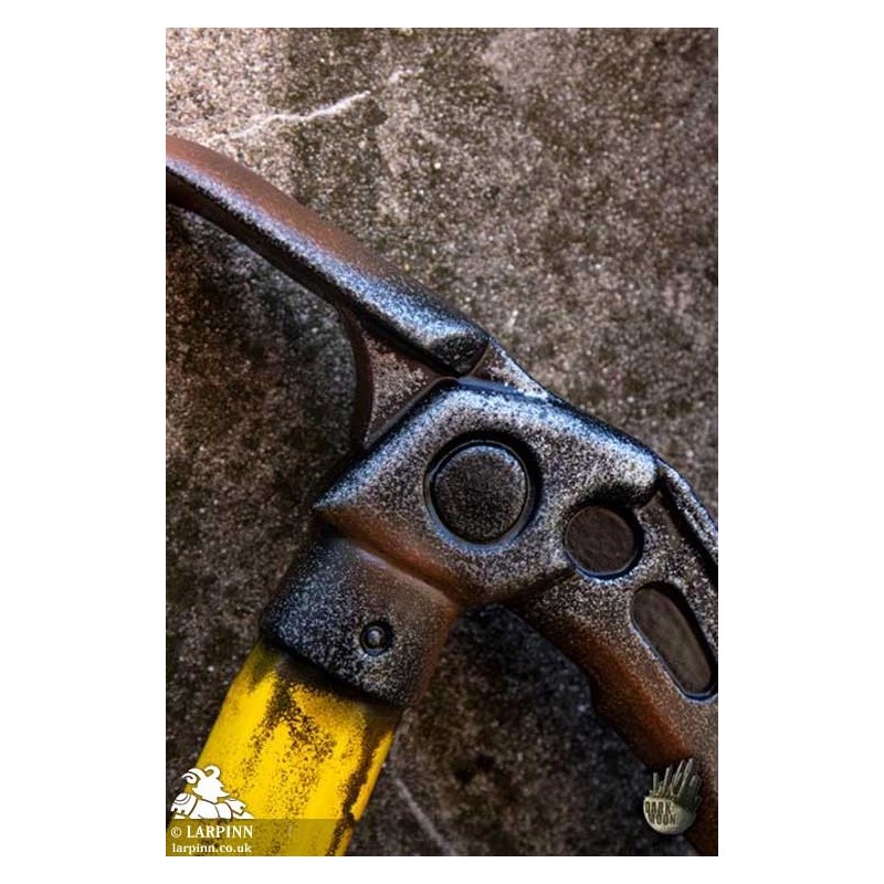 Ice Axe - Yellow - 24IN - LARP - Modern Pick Axe - Costume Weapon