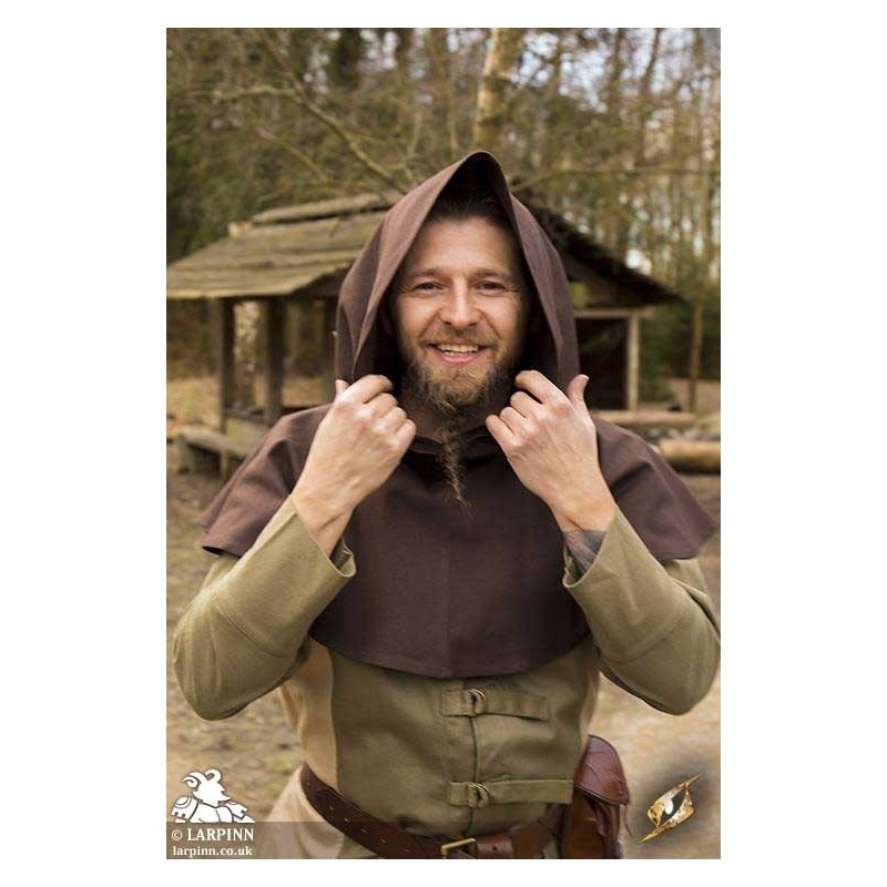 Basic Hood - Brown - LARP, Cosplay and Theater Costume - Gugel - Mantle