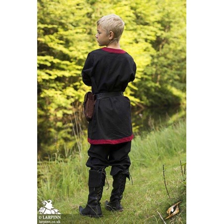 Guy Tunic - Black - LARP, Cosplay and Theater Costume