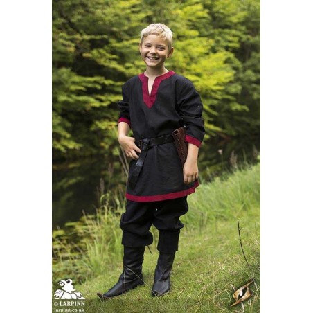 Guy Tunic - Black - LARP, Cosplay and Theater Costume
