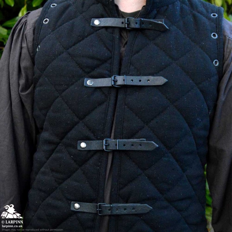 Arthur Gambeson Long - Black - Padded LARP Armour