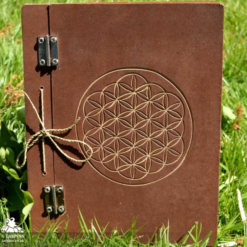 Flower of Life Journal - LARP Spell Book - D&D Notebook - Recycled Paper
