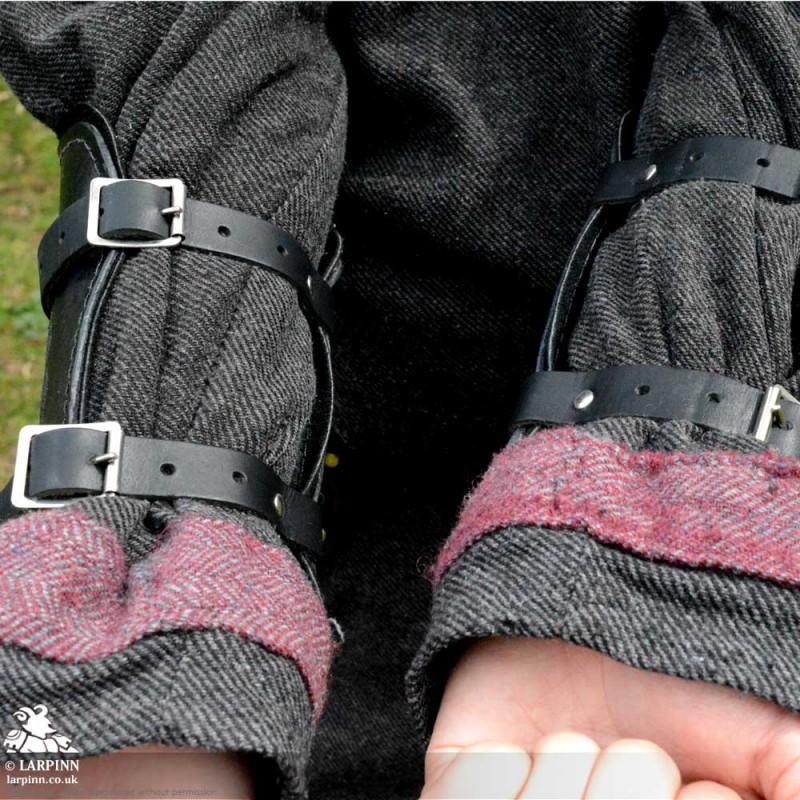 Bear Paw Bracers - LARP Leather Vambracers - Arm Protection Guards