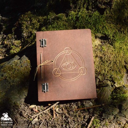 Eye Journal - LARP Spell Book - D&D Notebook - Recycled Paper