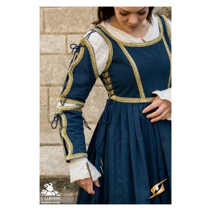 Lucrezia Dress - Midnight Blue - LARP & Cosplay Costume
