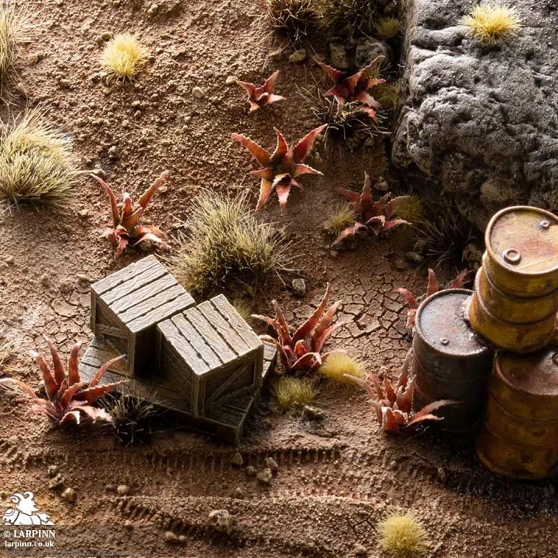 Gamers Grass Tufts - Laser Cut Plants - Red Aloe - Miniature Basing - Flock