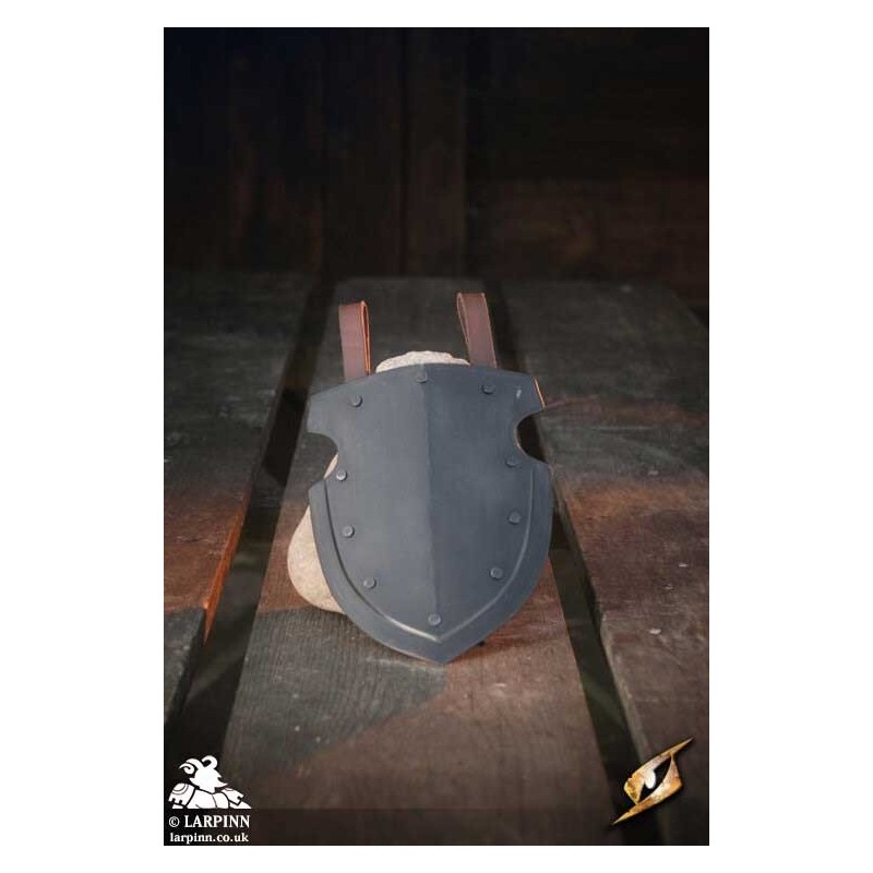 Captain Belt Shield - Dark Metal - Metal Armour - LARP Costume
