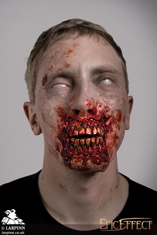 Zombie Mouth Prosthetics Ripped Zombie Mouth Prosthetic Cosplay