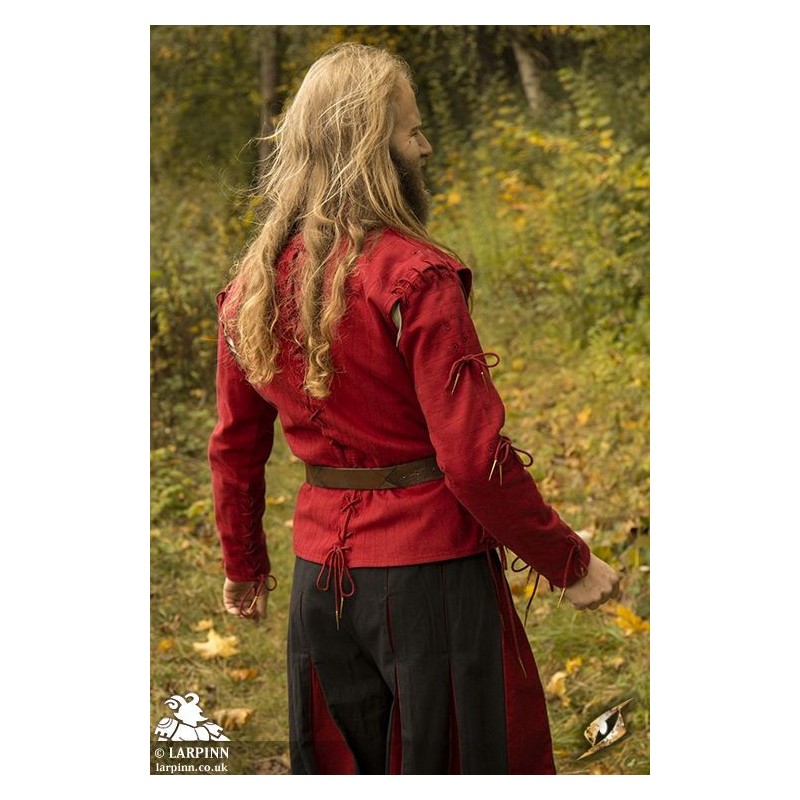 Godfrey Pourpoint - Dark Red - Padded Jacket - LARP Costume