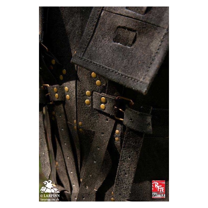 RFB Fighter Leather LARP Armour - Black - LARP Breastplate