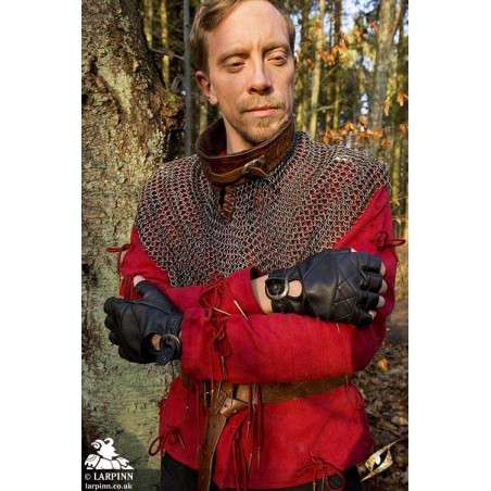 Celtic Leather Gloves - Fingerless Gloves - LARP Costume